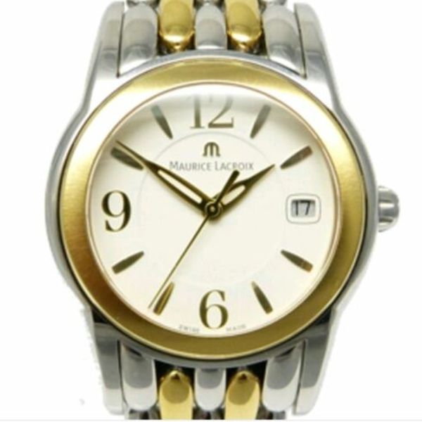 BNIB MAURICE LACROIX LADIES SPHERE QUARTZ LUXURY WATCH GOLD & STEEL ⏳⌚ ...
