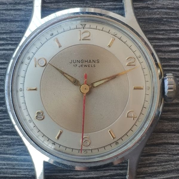 Vintage men's german Junghans watch chronometer grade movement 82/1 ...
