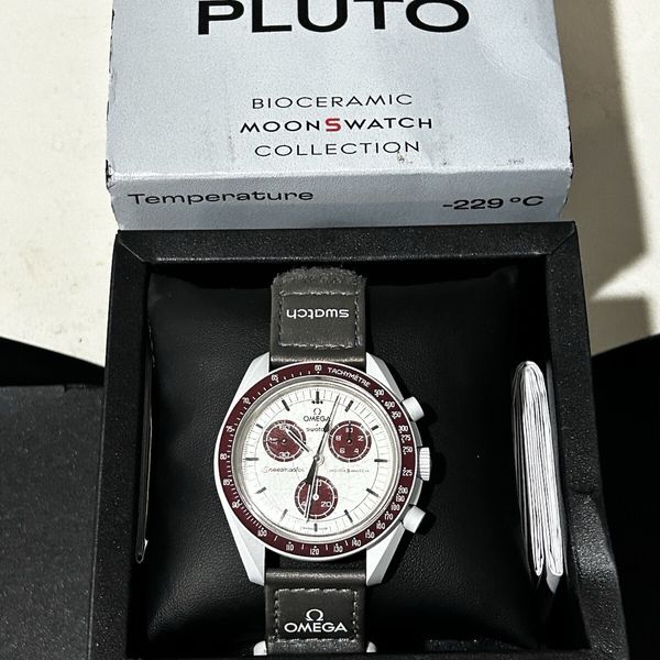 OMEGA x Swatch MoonSwatch Mission to Pluto 42mm Gray Bioceramic Case ...