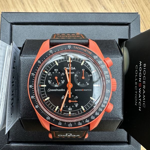 omega x swatch moonswatch lava | WatchCharts Marketplace