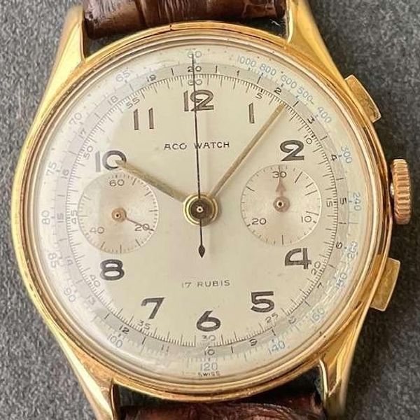 [WTS] (ACO) (Chronograph) (Vintage, Landeron, Solid-Gold-Case ...