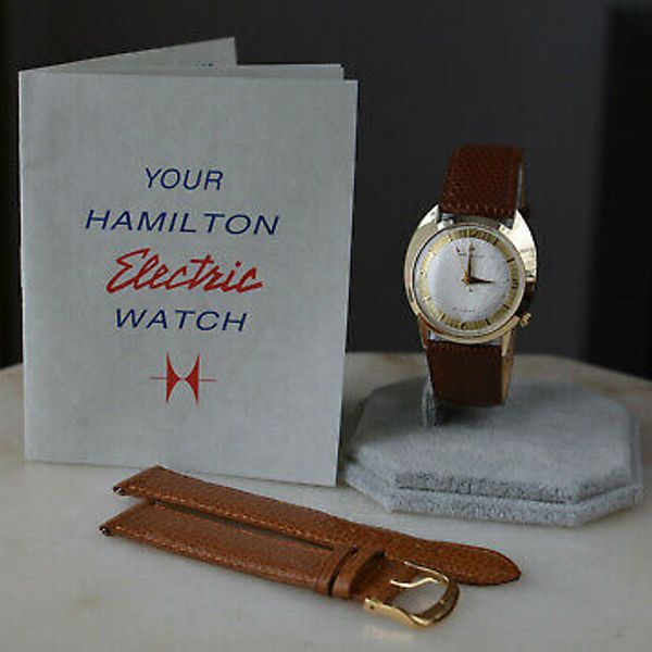 1960s HAMILTON SATURN Electric cal. 505 Men Gold Filled WRISTWATCH Rene ...
