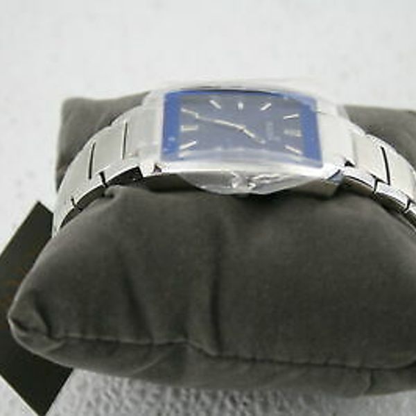 Bulova Mens 96A169 Analog Display Quartz Watch Blue Dial Curved Glass ...