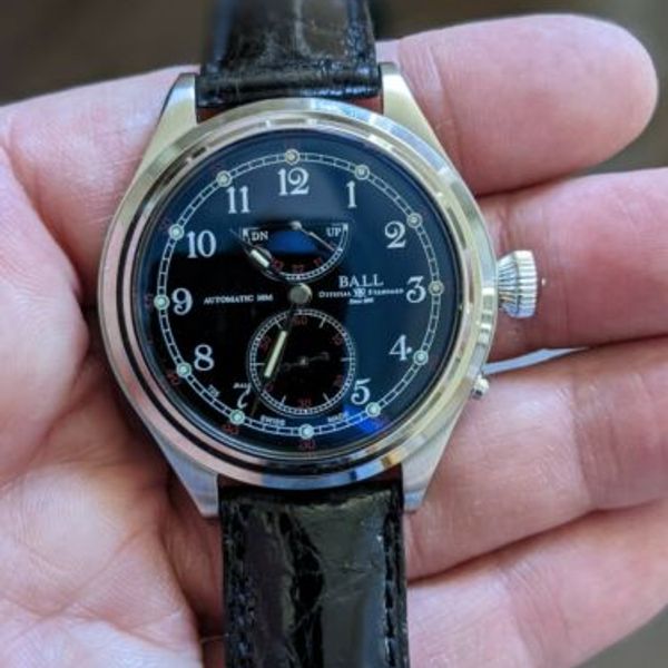 Ball Trainmaster 21st Century black dial watch (Ref. NM2058D-LJ-BK ...