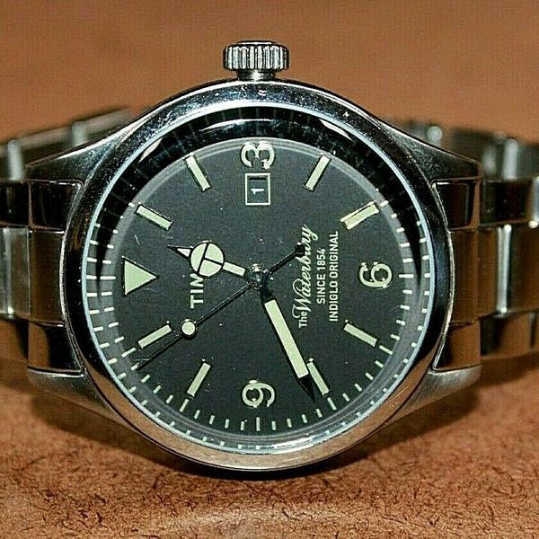 HTF Timex The Waterbury Stainless Steel Men's Gray Dial Watch TW2P75100 ...