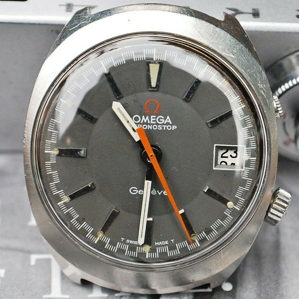 OMEGA CHRONOSTOP GENEVE CALIBRE 920 GENTS WATCH FOR PARTS ONLY-NO ...