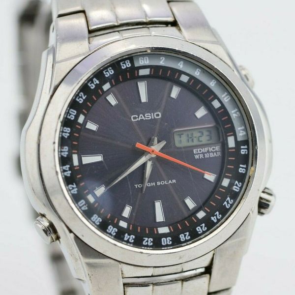 I060 Vintage Casio Edifice Wave Ceptor Tough Solar Watch EF-S10 MOD ...