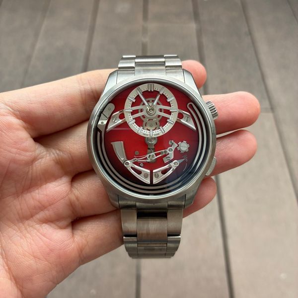 Christopher Ward 🛎️ Bel Canto 🎈 The Red One with titanium bracelet ...