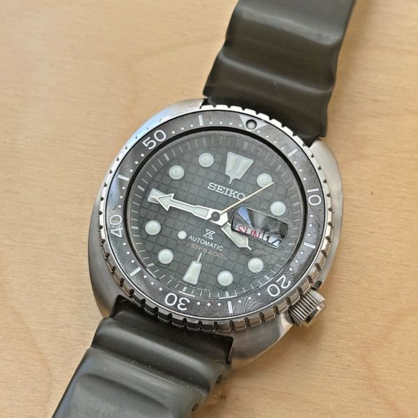 Seiko King Turtle Dive Watch Green Spre05 -excellent pre-owned ...