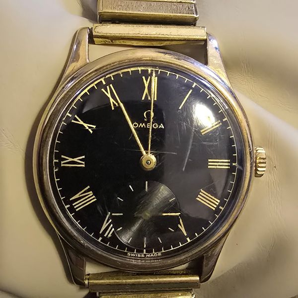 9ct Gold OMEGA Watch 1940s-50s 9ct Solid Case | WatchCharts Marketplace