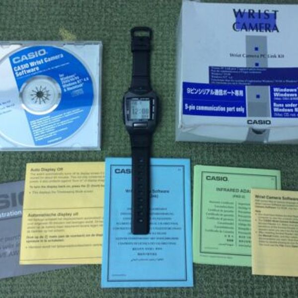 Vintage CASIO Wrist Camera Digital Watch Model 2220 WQV-1 Made Japan ...