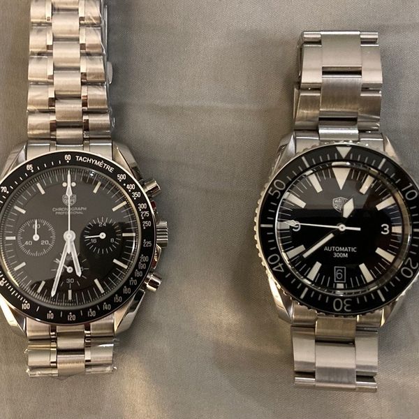 Watchdives WD1861 V2 Speedmaster and WD1967 V2 Seamaster 300 Homages ...