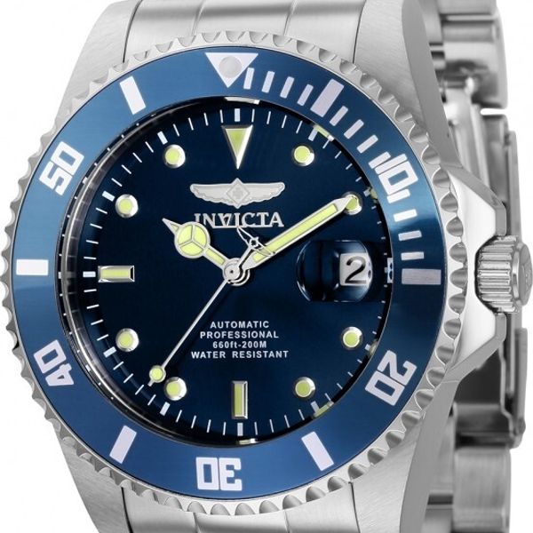 Invicta 36972 Men's 40mm Pro Diver Automatic Blue Bezel Watch ...