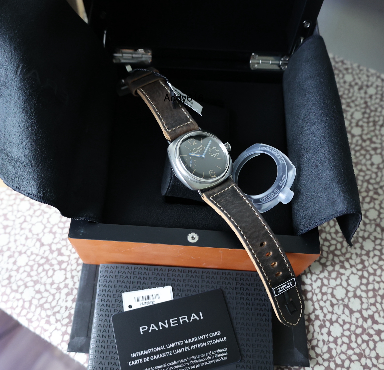 FSOT BNIB Panerai 992 Radiomir 8 Days - 45mm PAM00992 2021 | WatchCharts