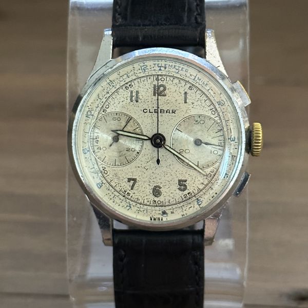 [$475 USD] Vintage 1950's Clebar Chronograph. Landeron 48 Movement ...