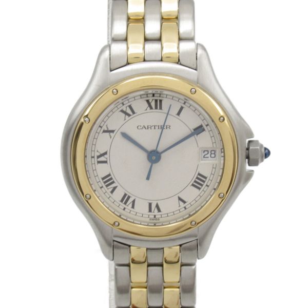 Cartier CARTIER Panthere Round Watch Wristwatch Clock K18 (Yellow Gold ...