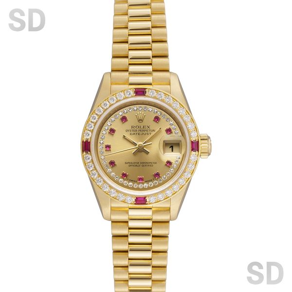 ROLEX Rolex Datejust 69068LR Champagne/Milliard Dial Bee/Bezel Dial Bee ...