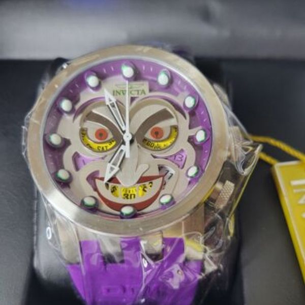 Invicta DC Comics DNA Joker Purple 46mm Chronograph Limited Edition ...