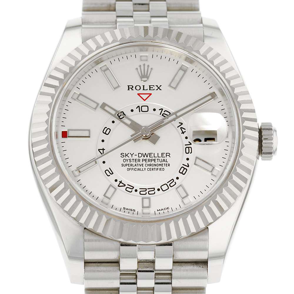 Rolex Sky-Dweller Random Serial Roulette 326934 ROLEX Watch White Dial ...