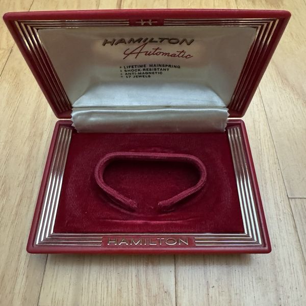Vintage 1960s Hamilton Automatic Watch Box | WatchCharts Marketplace