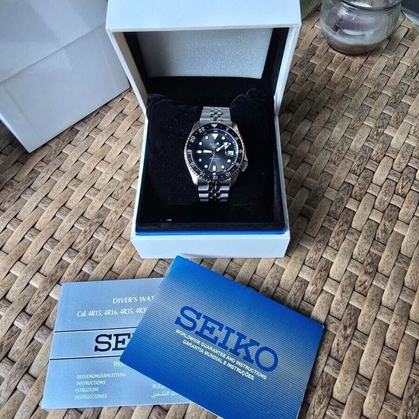 Seiko 5 gmt SSK021 automatic watch, excellent condition, made in Japan ...