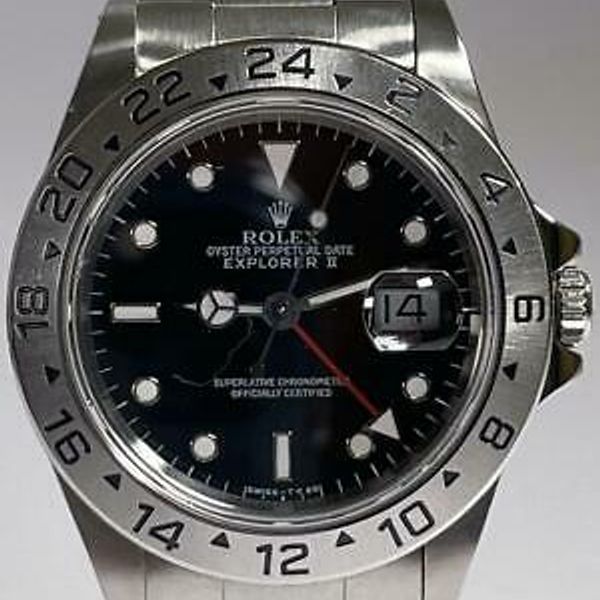 Rolex Explorer Ii Black Face 16570 Watchcharts Marketplace