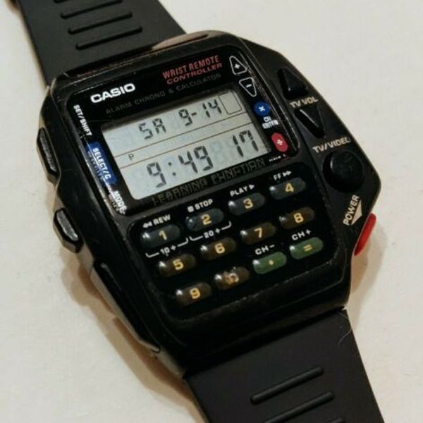 Casio CMD 40 wrist remote TV control watch new battery + strap ...