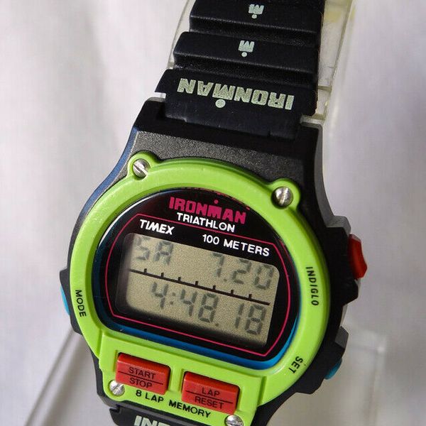 1994 Vintage Ladies Timex Iron Man Indiglo Triathlon Watch Ironman ...