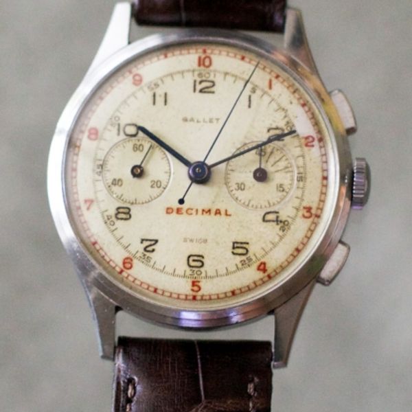 FS> Rare Vintage Gallet Multichron Decimal Chronograph | WatchCharts