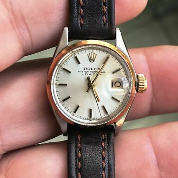 ROLEX Oyster Perpetual DATE ref.6517 cal.1161 ladies watch working ...