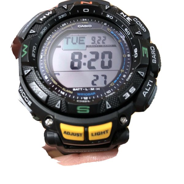Casio Pathfinder Solar Watch for Men. Triple Sensor: Direction ...