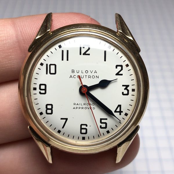 Vintage 1968 Bulova Accutron Railroad Approved Tuning Fork 214H Men's ...