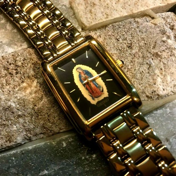 SEIKO Men's Vintage Virgin Mary Watch V701-5E49 | WatchCharts