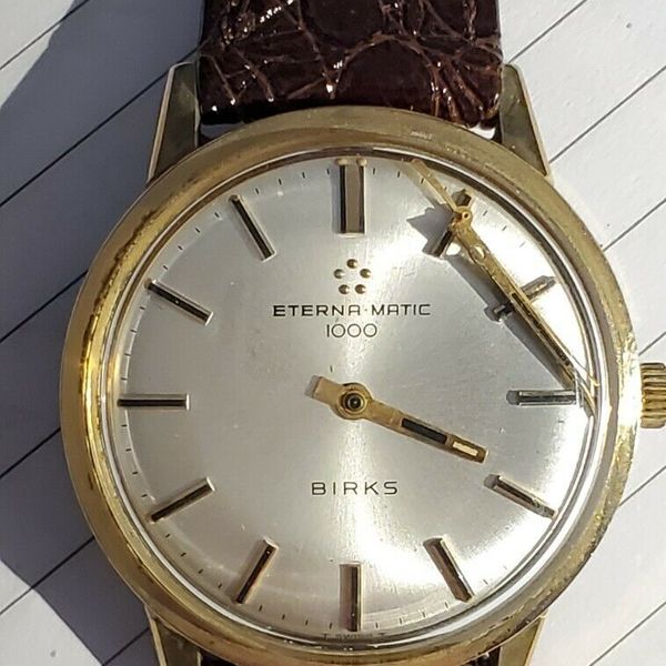 Vintage Birks Eterna Matic 1000 wrist watch | WatchCharts