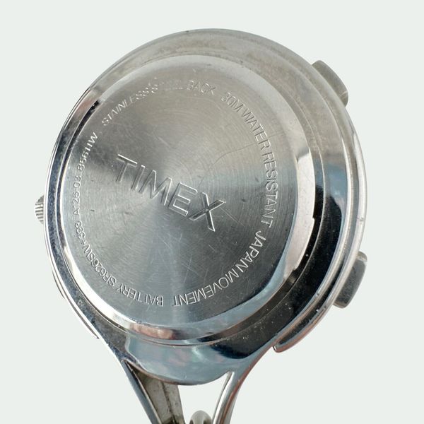 Timex Marathon Carabiner Clip Pocket Watch 30 Meters Silver Green New ...