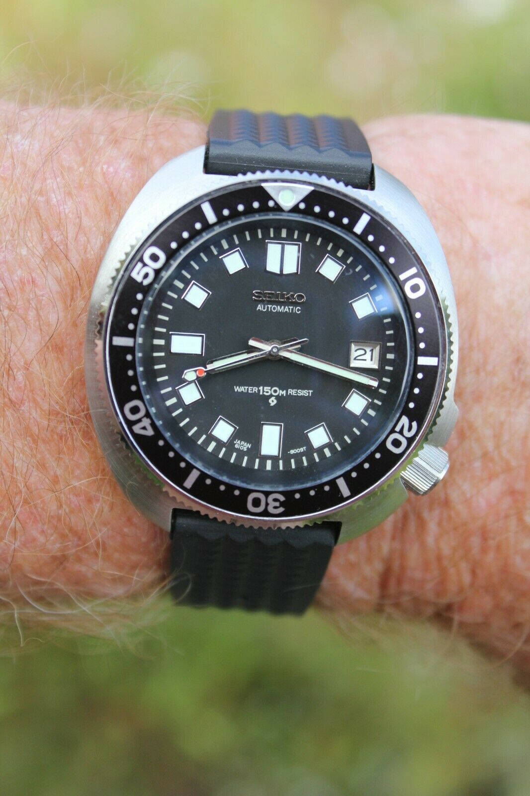 SEIKO 6105-8110 Dial Mod Turtle Mod Seiko NH35 Sapphire Captain Willard ...