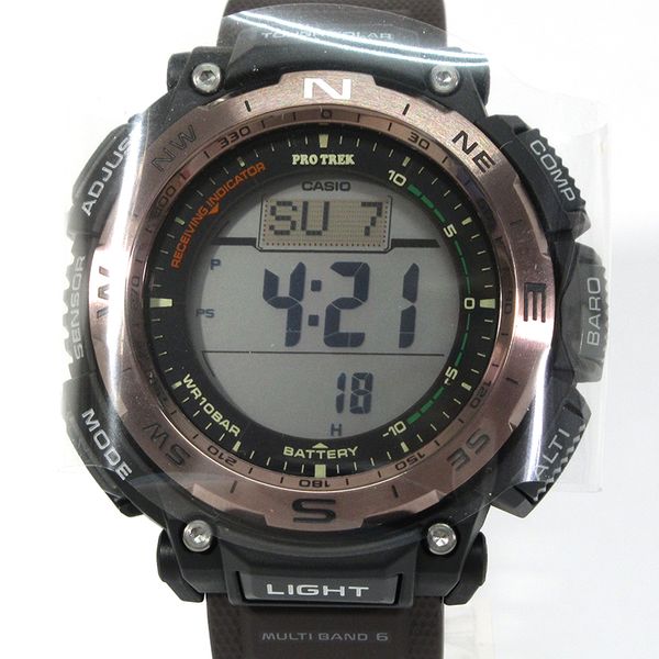 [Pre-owned] CASIO | Casio PRO TREK PRW-3400Y-5JF CLIMBER LINE digital radio wave solar ...