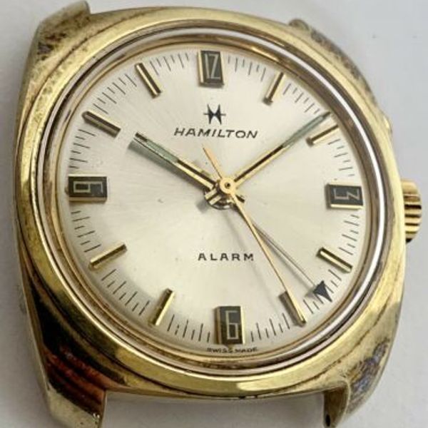 HAMILTON ALARM Vintage Mechanical Watch Runs & Functions Awesome Estate ...