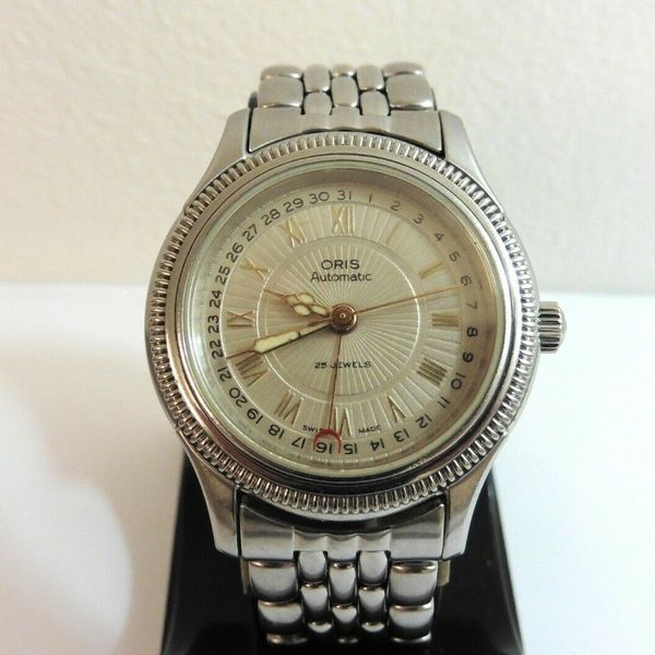 1990s LARGE GENTS ORIS POINTER DATE REF.7465B IN EXCELLENT CONDITION ...