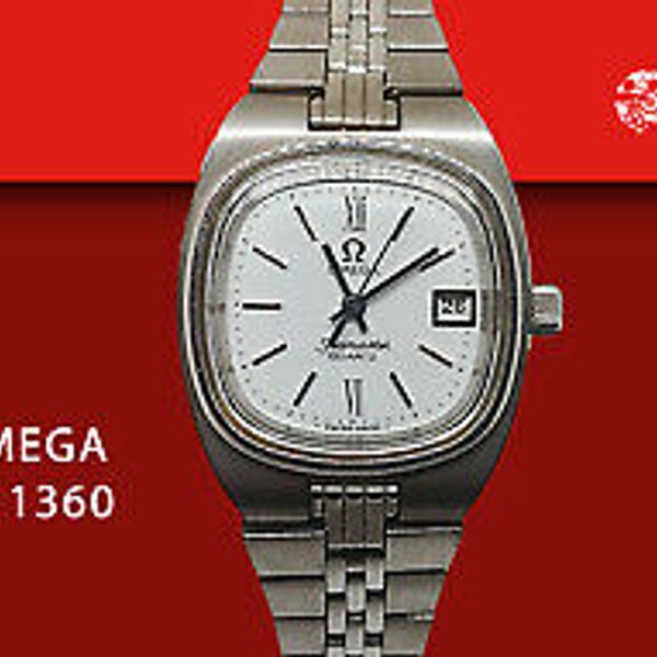 Vintage OMEGA Seamaster Midsize CAL.1360 Quartz. Woman Sphere White ...