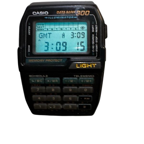 Casio DBC-310 Databank 300 Module 1478 Vintage Digital Calculator Watch ...