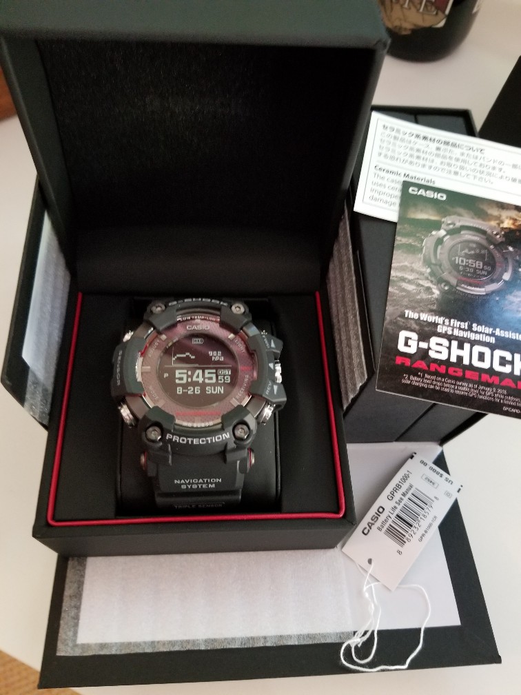FS: Mint Casio G-Shock Rangeman (2018) Black Watch GPRB1000-1 | WatchCharts