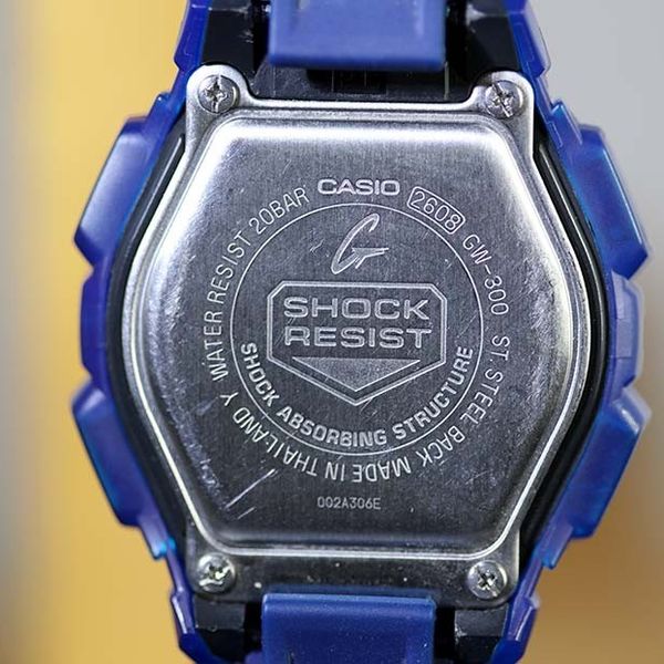 Casio G-Shock GW-300 Blue Case - Tough Solar, 200M Water Resist ...