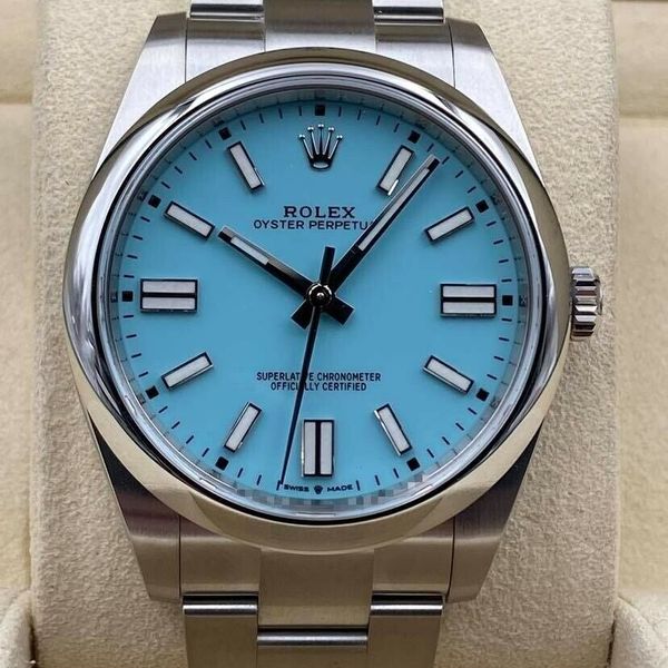 Rolex Oyster Perpetual 41mm Turquoise Dial 124300 Unworn 2020 ...