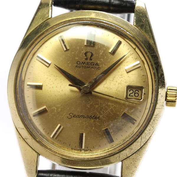 [OMEGA] Omega Seamaster K18YG cal.562 Antique self-winding men [Used ...