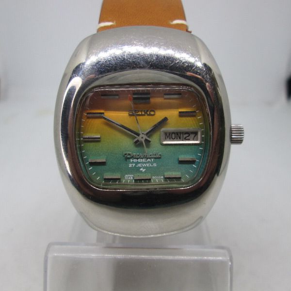 RARE SEIKO PRESSMATIC 5146-5011 DAYDATE STAINLESS STEEL AUTOMATIC MENS ...