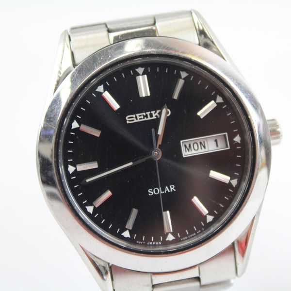 Mens Assorted Seiko Solar Powered Watches Quartz UNTESTED x 2 ...