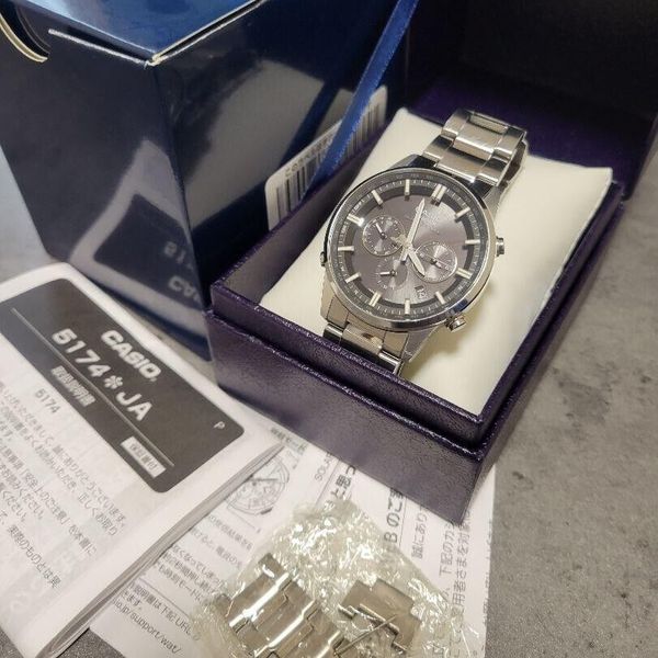 CASIO LINEAGE LIW-M700D-1AJF Solar Radio World Time Date Display Watch ...