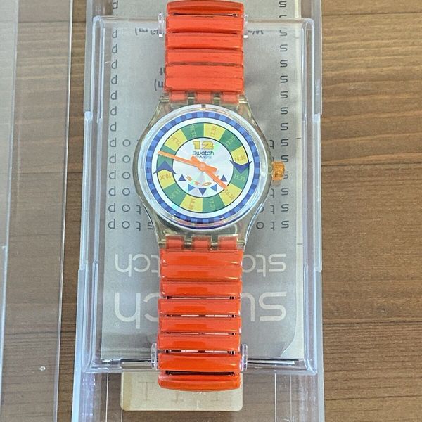 Swatch. Ref. SSK 110/111 "Orange Speed". Produced in 1994 ...