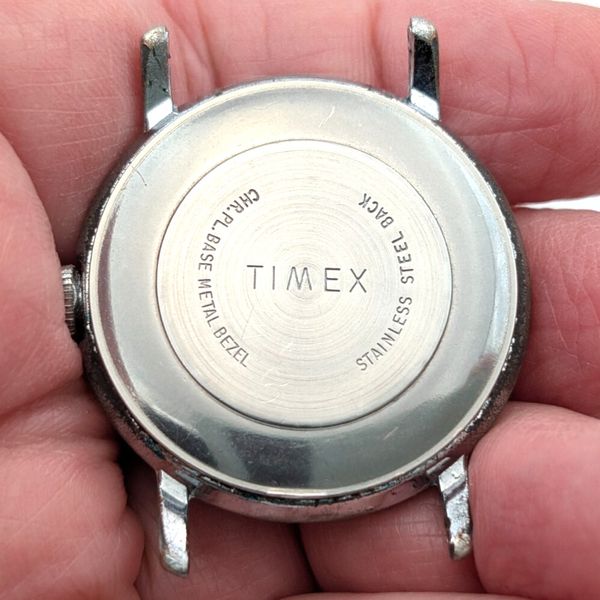 Vintage TIMEX Mercury Date Calendar White Dial 33mm Watch Movement ...